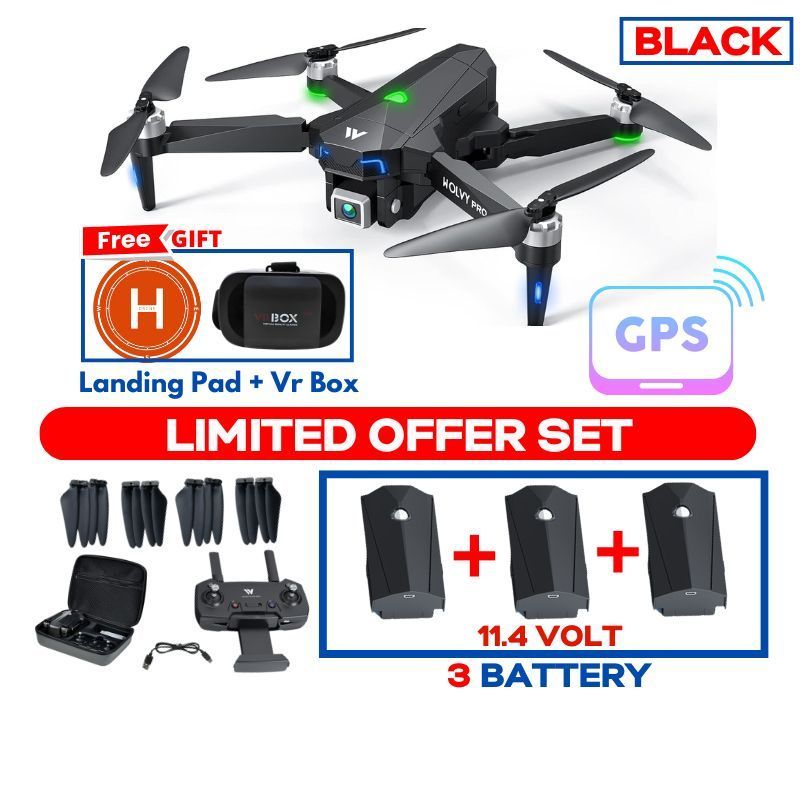 W70 Pro GPS Rc Drone With 4k HDDual Camera fishing airdrop Dron Drones ...