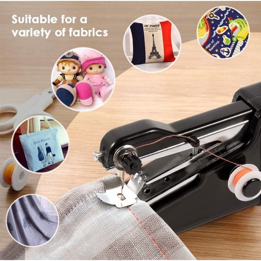 Mini Handheld Sewing Machine - User-Friendly, Versatile Use, Compact ...