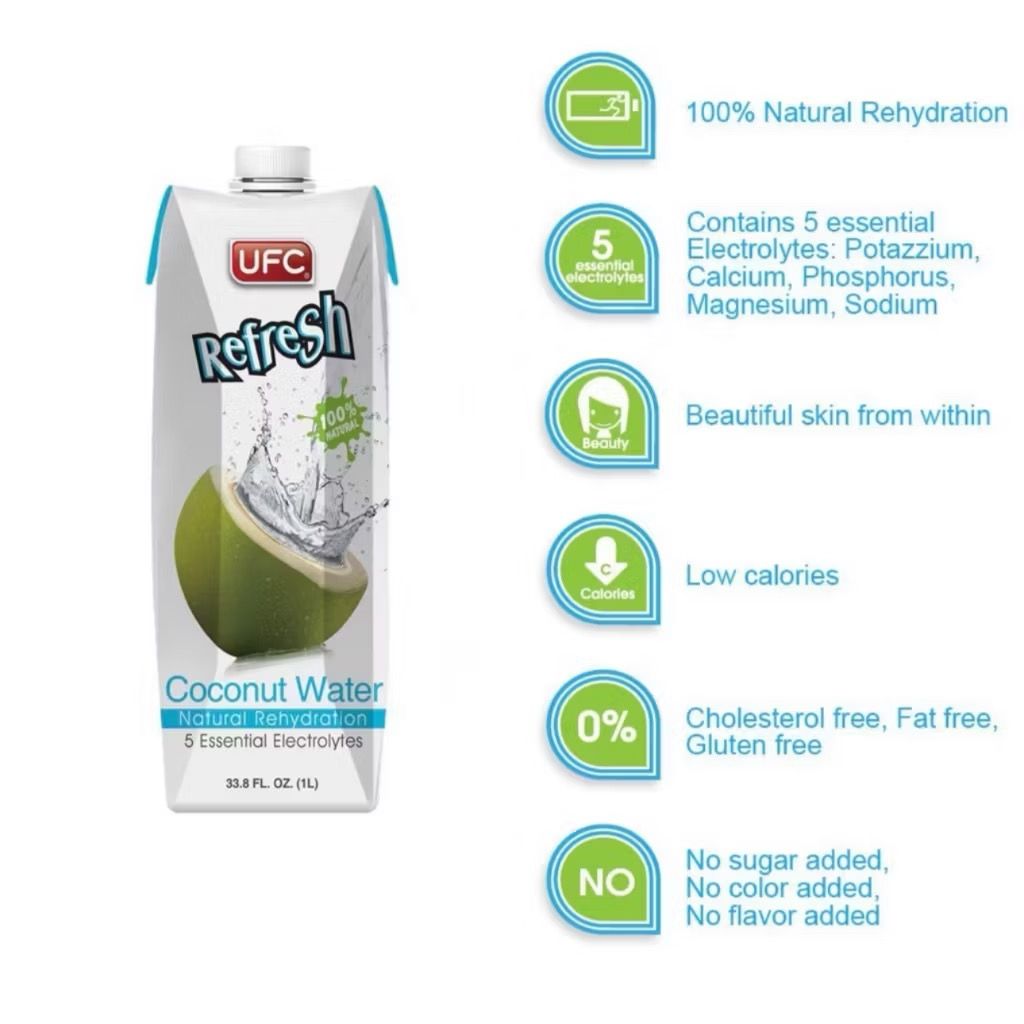 (Ready Stock)UFC Refresh Coconut Water From Thailand(1000ml) | Shopee ...