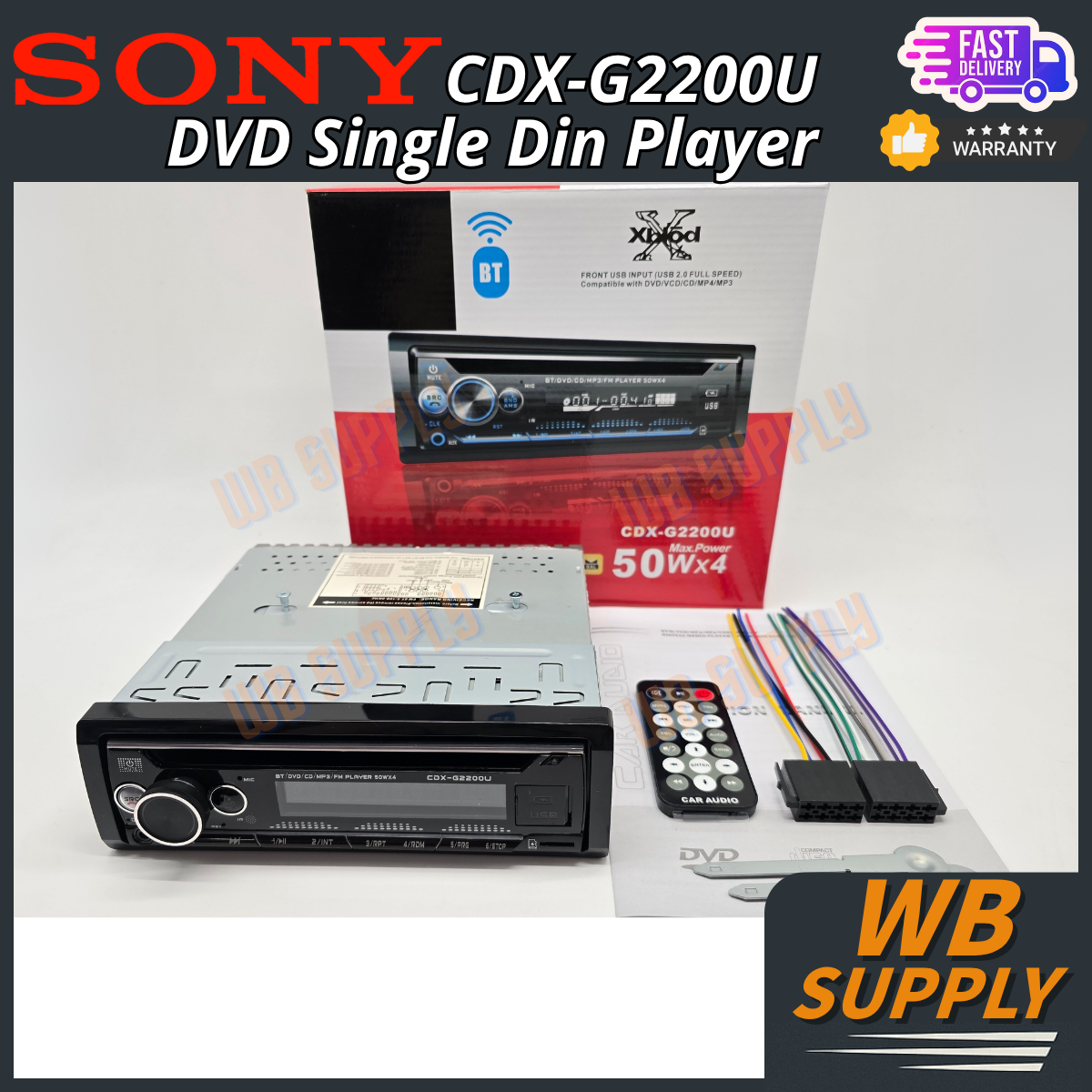 SONY XPLOD CDX-G2200U Single Din CD/DVD Car Player｜Dual USB + Fast ...