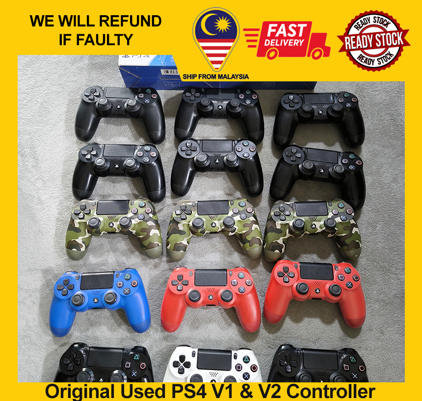 Used Original PS4 V1 V2 Controller PlayStation Second Hand Refurbish ...
