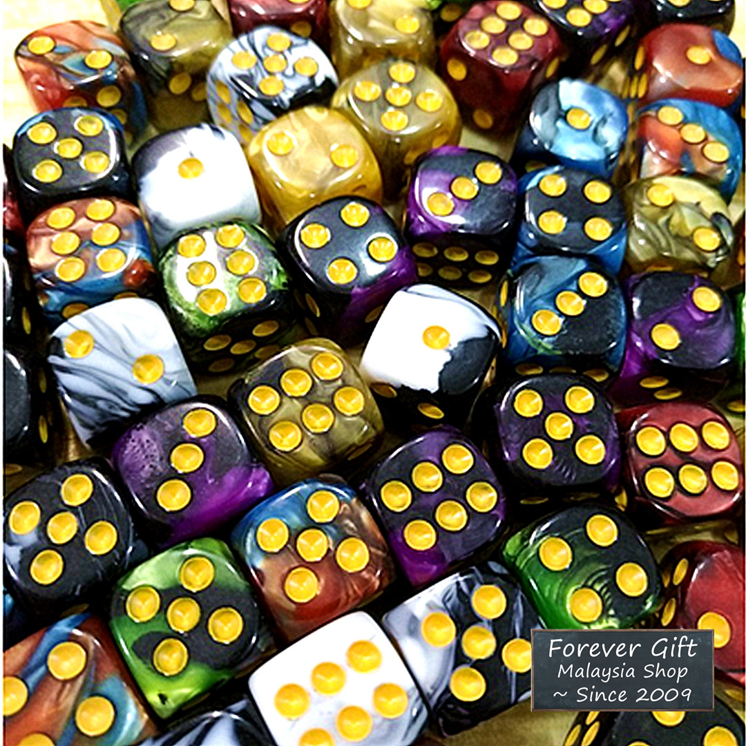 TCG Board Game Colour Dice | Dadu MTG Yugioh Card Game Blue-Eyes White ...