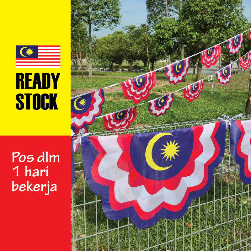 Panji-Panji Merdeka | Hiasan Hari Kebangsaan | Dekorasi Merdeka Kelas ...
