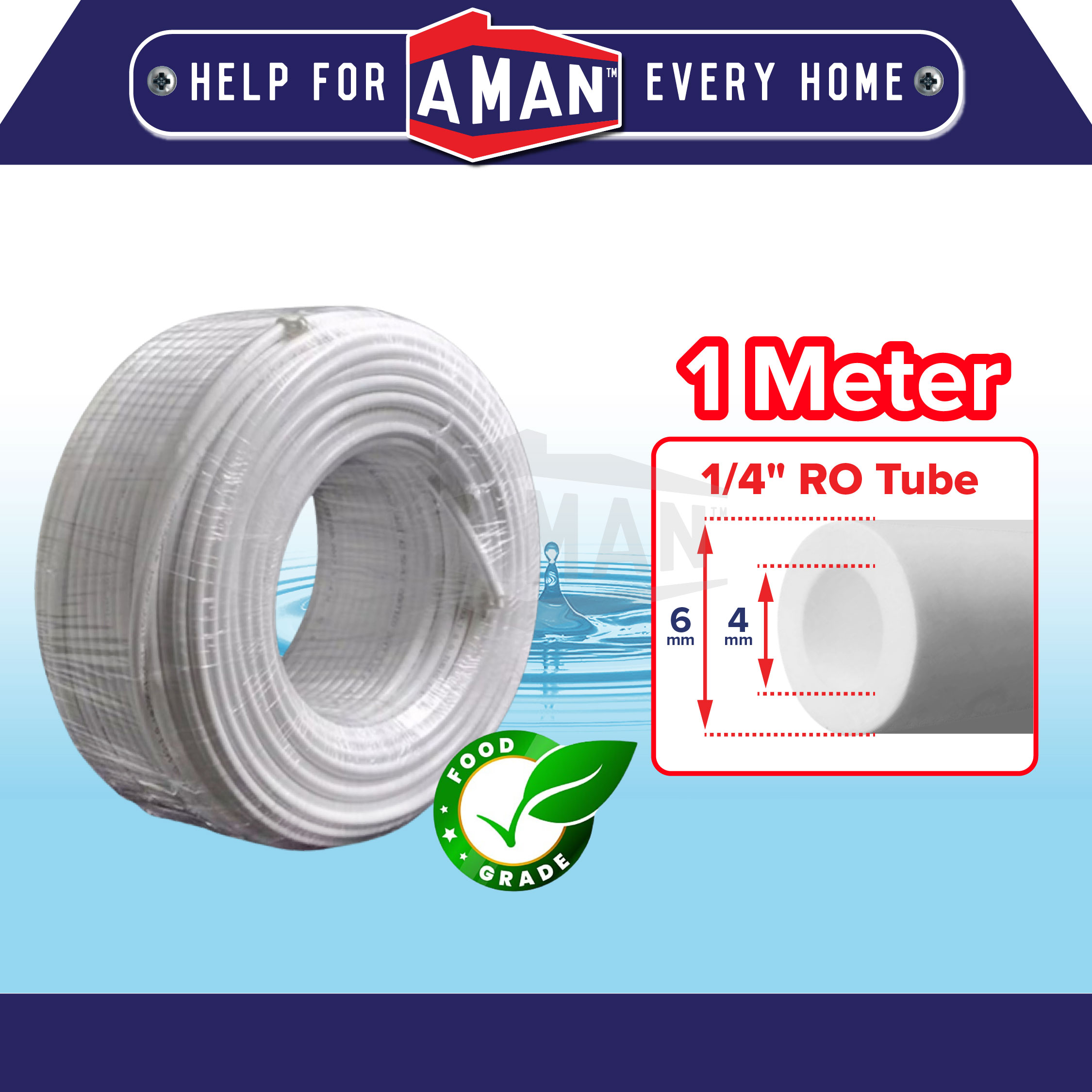 Water Filter 1/4" RO Tube White Hose Water Dispenser White Tube RO ...