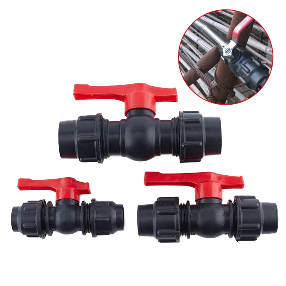 HDPE Poly Ball Valve Stopcock 20mm 25mm 32mm PE Connector Tube Pipe ...