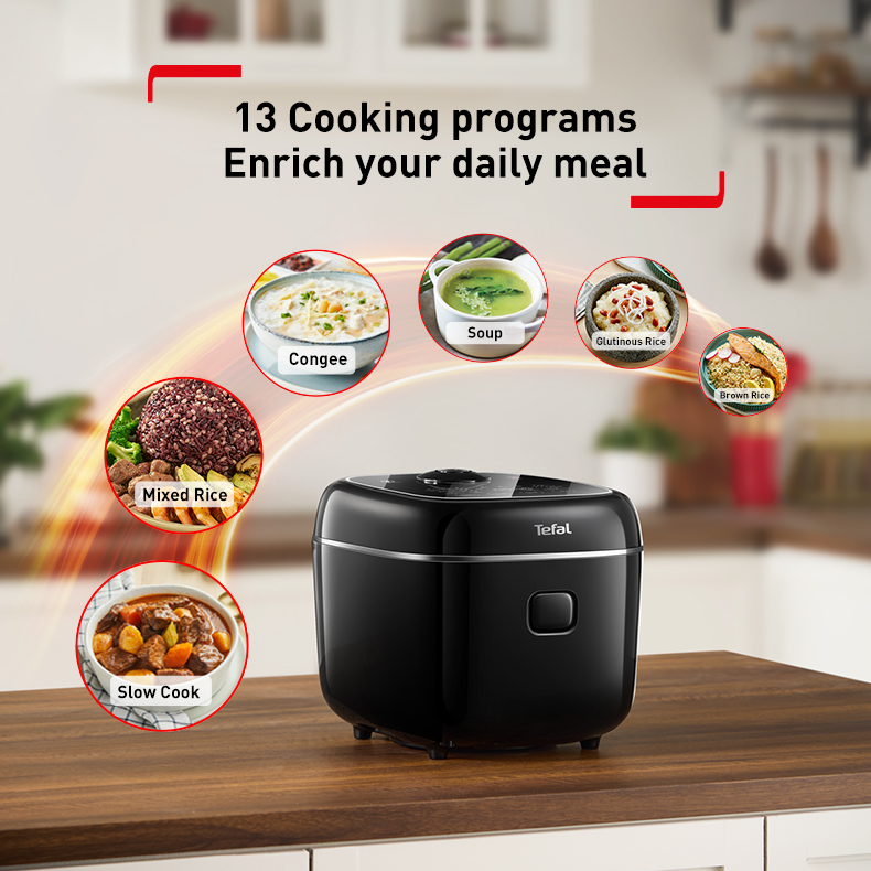 [NEW] Tefal Delirice Max Fuzzy Logic Rice Cooker 1.8L (RK7778) | Shopee ...