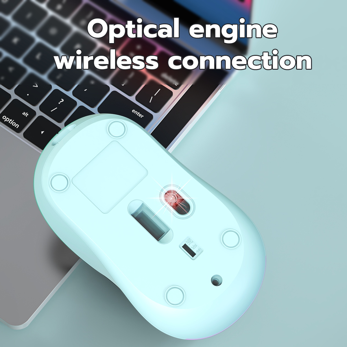 Jqvitek Wireless Bluetooth Mouse Dual Mode 2.4G MW02 Universal Gaming Laptop Tetikus Pengecasan ...