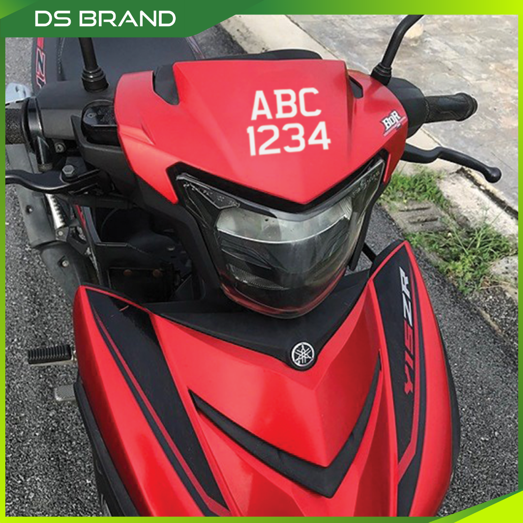 Pelekat Plate Motor Nombor / JPJ Putih Approve / Sticker Nombor Plat ...