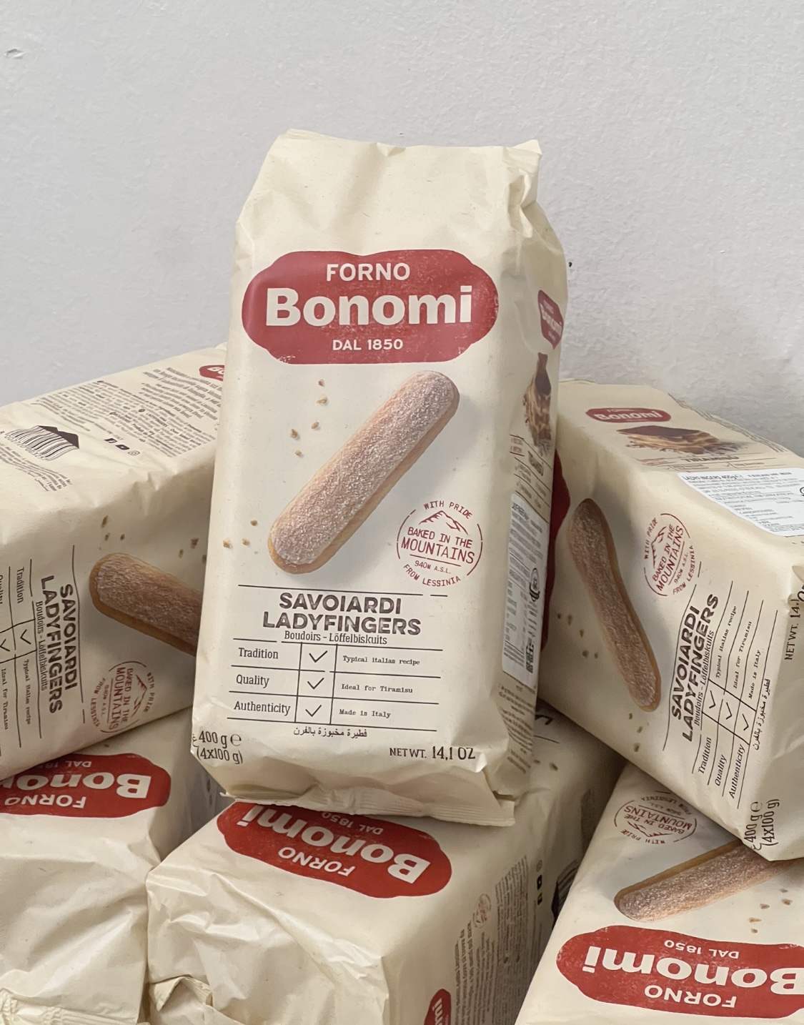 【Savoiardi Biscuit Tiramisu】 Ready Stock Bonomi Lady Finger 400g/packet ...