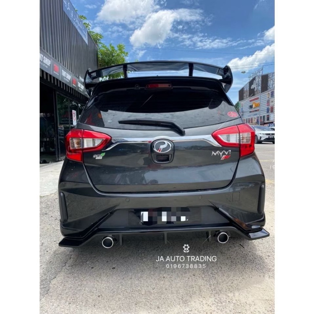 PERODUA MYVI 2018-2025 AMG SPOILER ABS 3PCS IN 1 CROSSOVER READY STOCK ...