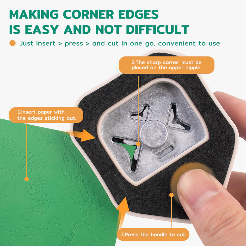 Corner Rounder Punch Flat Corner Rounding 3 in1 paper cutter Portable ...