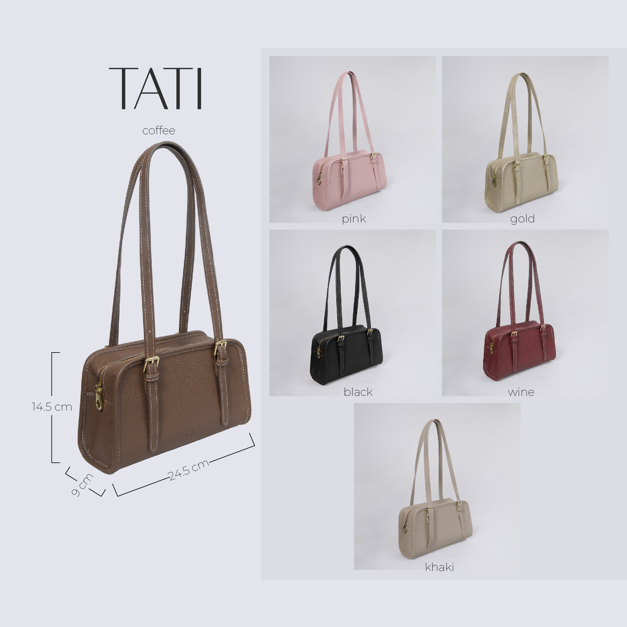 TATI AS BAG (VEGAN LEATHER BAG) WITH BOX | Shopee Malaysia