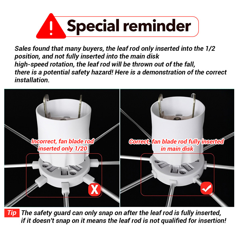 Anti-drop Aircond Guide Fan Cassette Aircon Central Fan 360° Aircond ...
