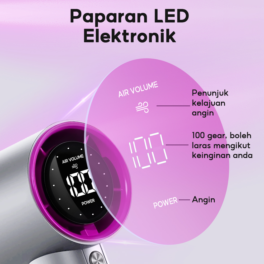 Simmo kipas angin Handheld Fan 100 gears Digital Display4000mAh ...