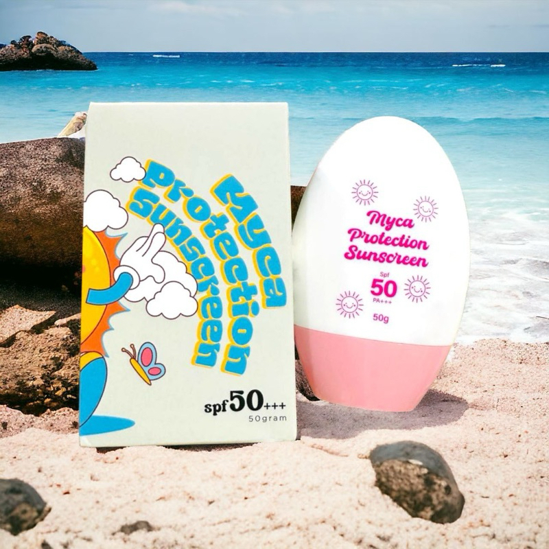 MYCA Sunscreen 50g And Myca Moisturiser 50g Skincare For All type Skin ...