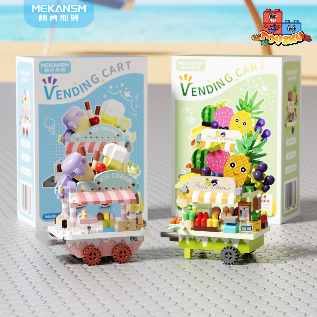 Mekansm Vending Cart Blok Binaan Mini Building Blocks BBQ Tea Fruit ...