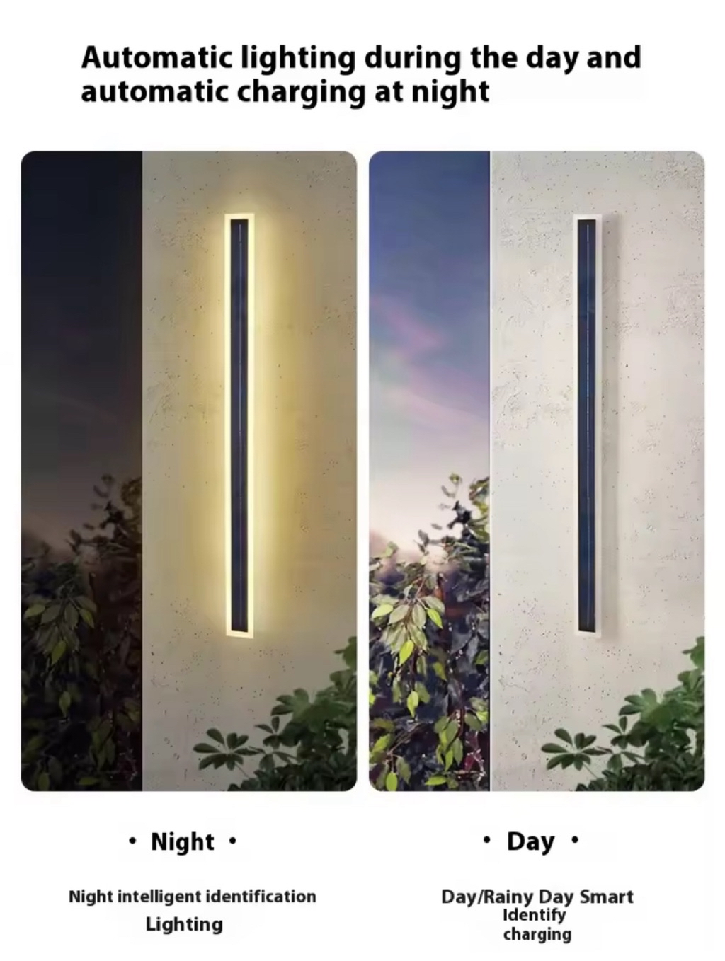 Solar wall lamp waterproof outdoor IP65 line lamp villa garden ...
