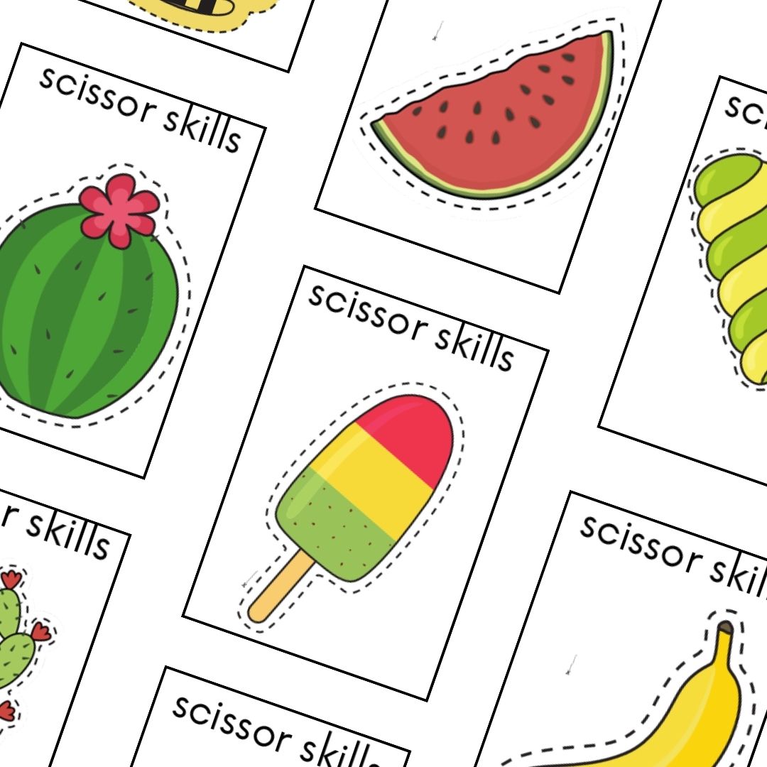[PDF] A01 | Printable Scissor Skills for Preschool Kids | Fine Motor ...
