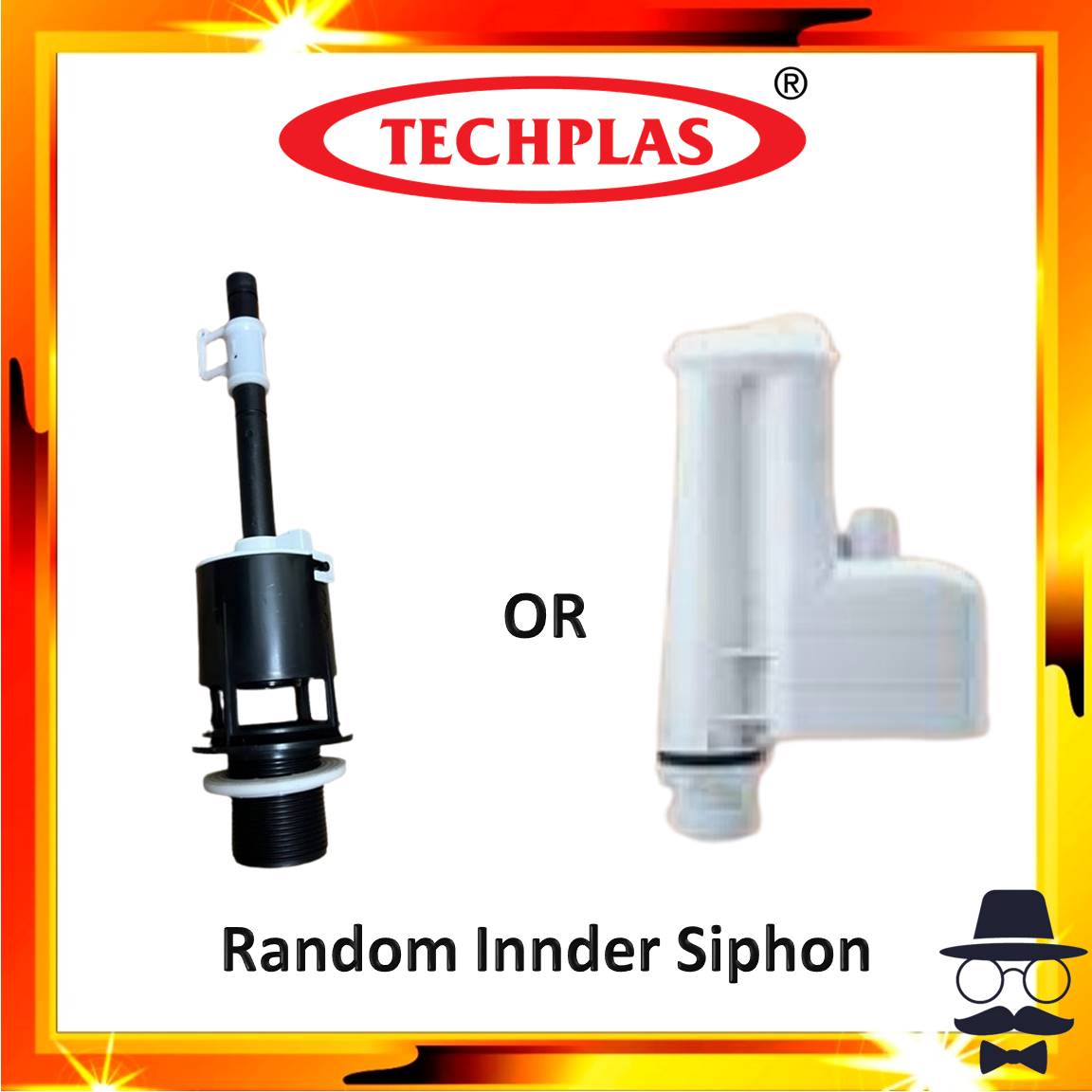 Techplas 9 Liter 1001 Low Level & High Level Toilet Cistern / Tangki Tandas duduk & Cangkung 9 ...