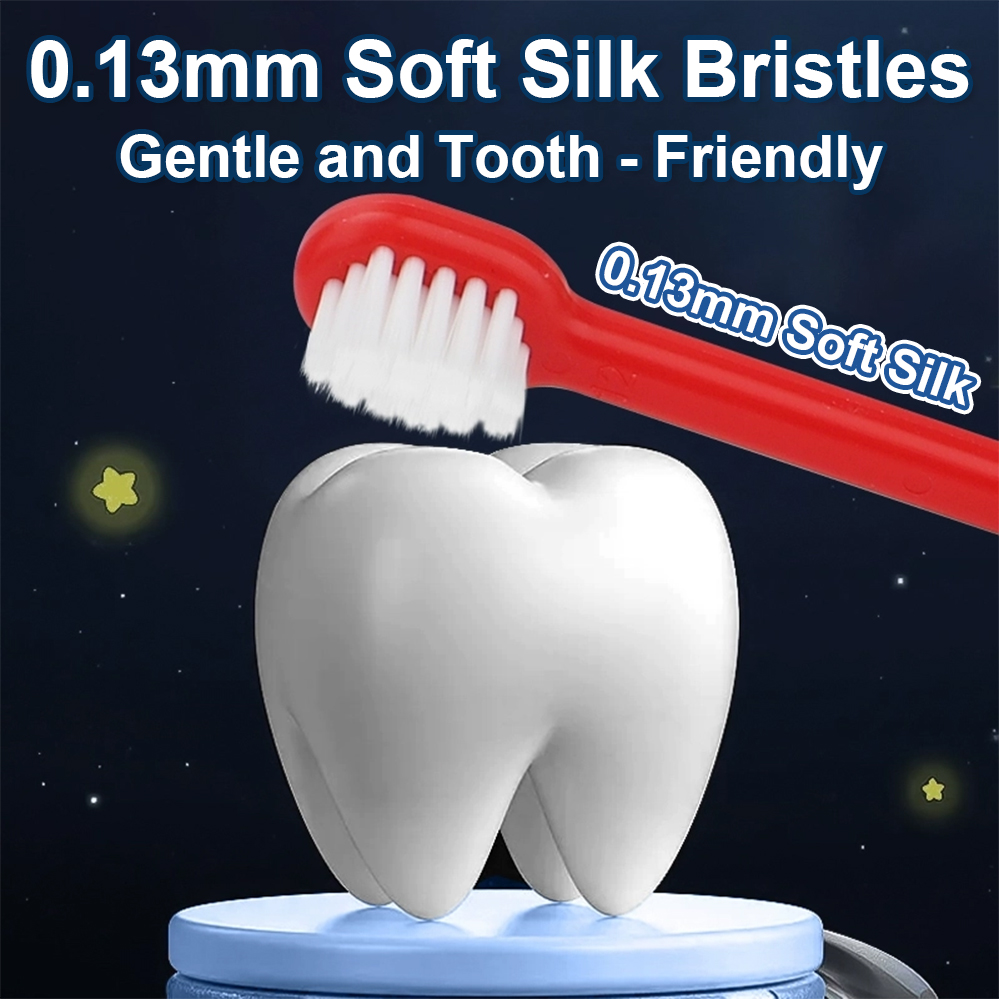 Children's Retractable Toothbrush Super Soft Bristle Small Brush Boys ...