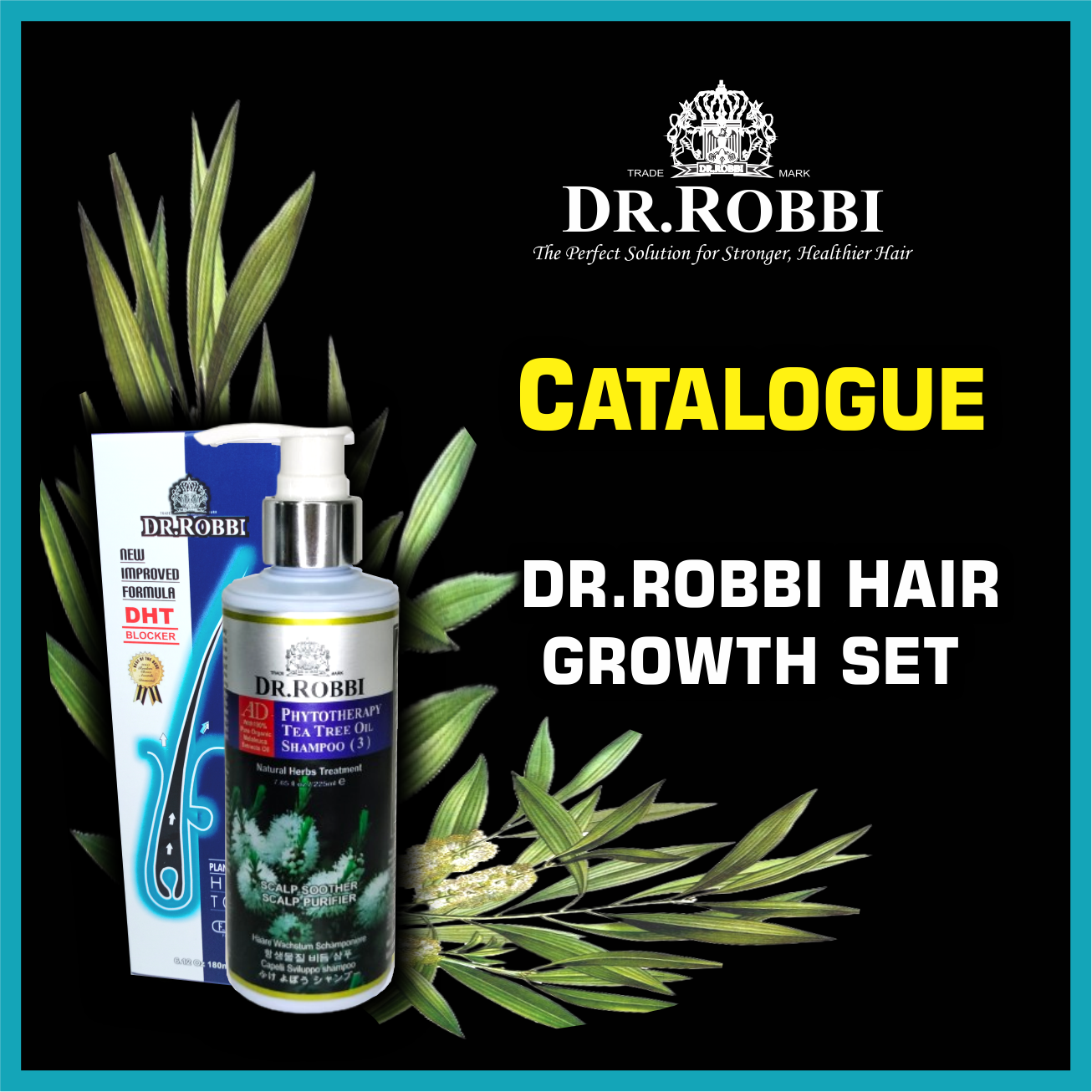 3.) DR.ROBBI ANTI-DANFRUFF HAIR GROW SET ( 1x Anti-DANDRUFF SHAMPOO (3 ...