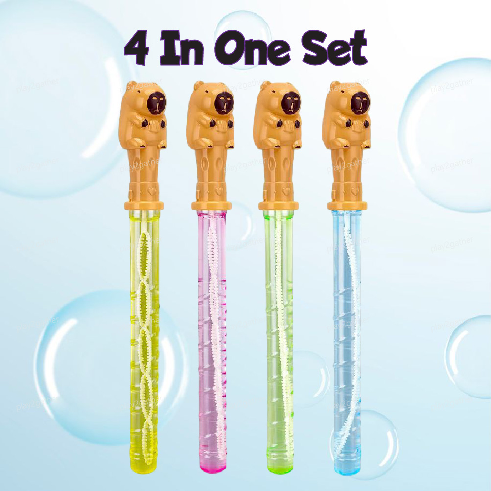 Penguin Cavies Bubble Stick Cute Design Bubble Wand 1set 4pcs Bubble ...