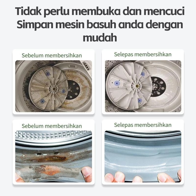 9PCS Washing Machine Cleaner Remove Limescale and Odors Freshener Long ...