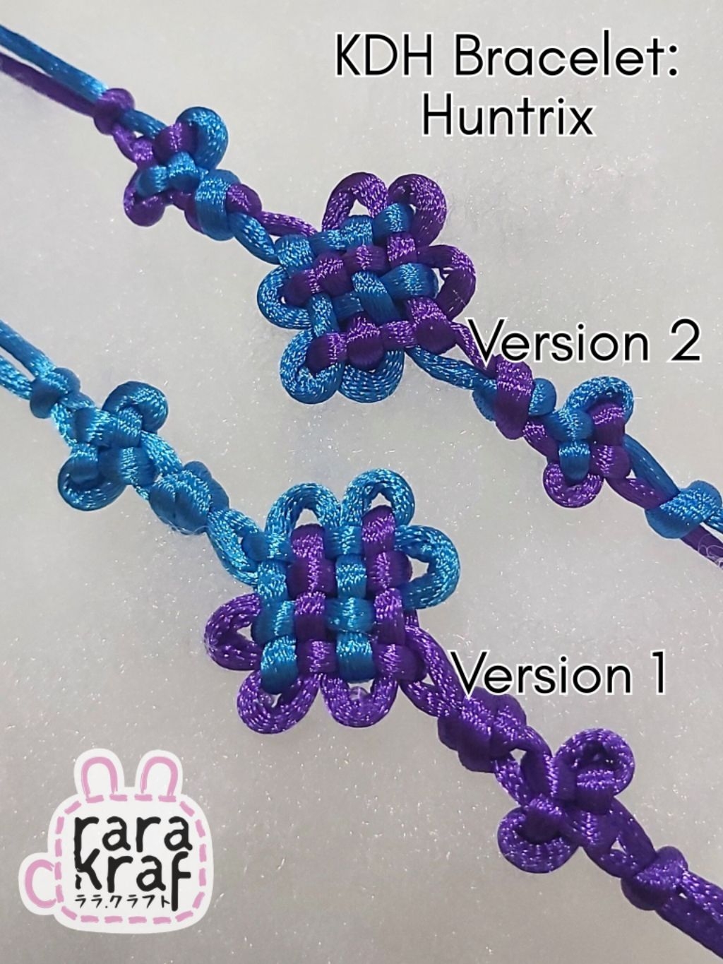 KDH inspired Bracelet: Huntrix edition (purple+blue) Kpop Demon Hunters ...