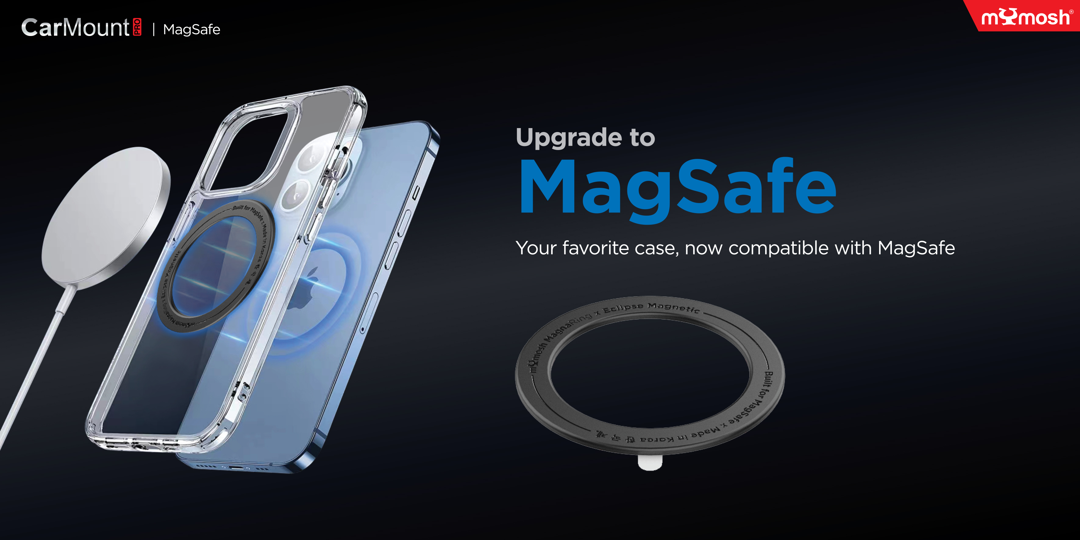 Mymosh The Magna Series Extendable Arm Car Mount/Holder With MagSafe ...
