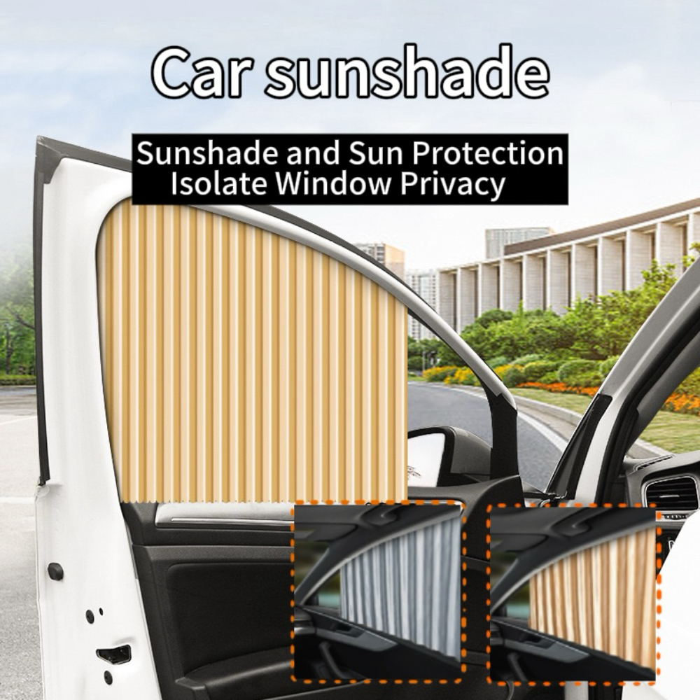 4 pcs Car Window Curtain Sunscreen Protector UV Magnetic Foldable ...