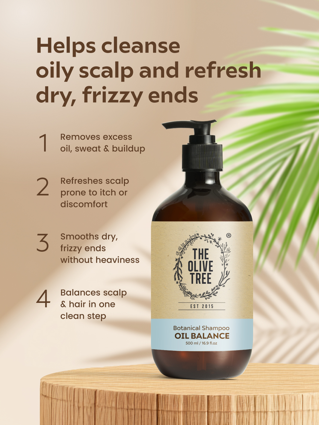 The Olive Tree Oil Balance Trio ( 500ml ) For Oil Control Hair Fall ...