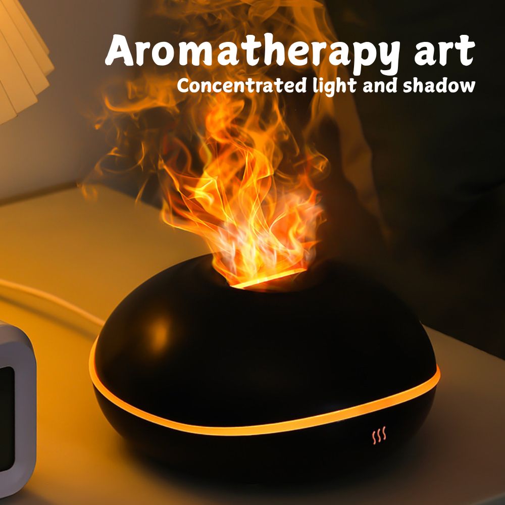 Air Humidifier Essential Oils Humidifiers Home Aroma Humidifier Flame ...