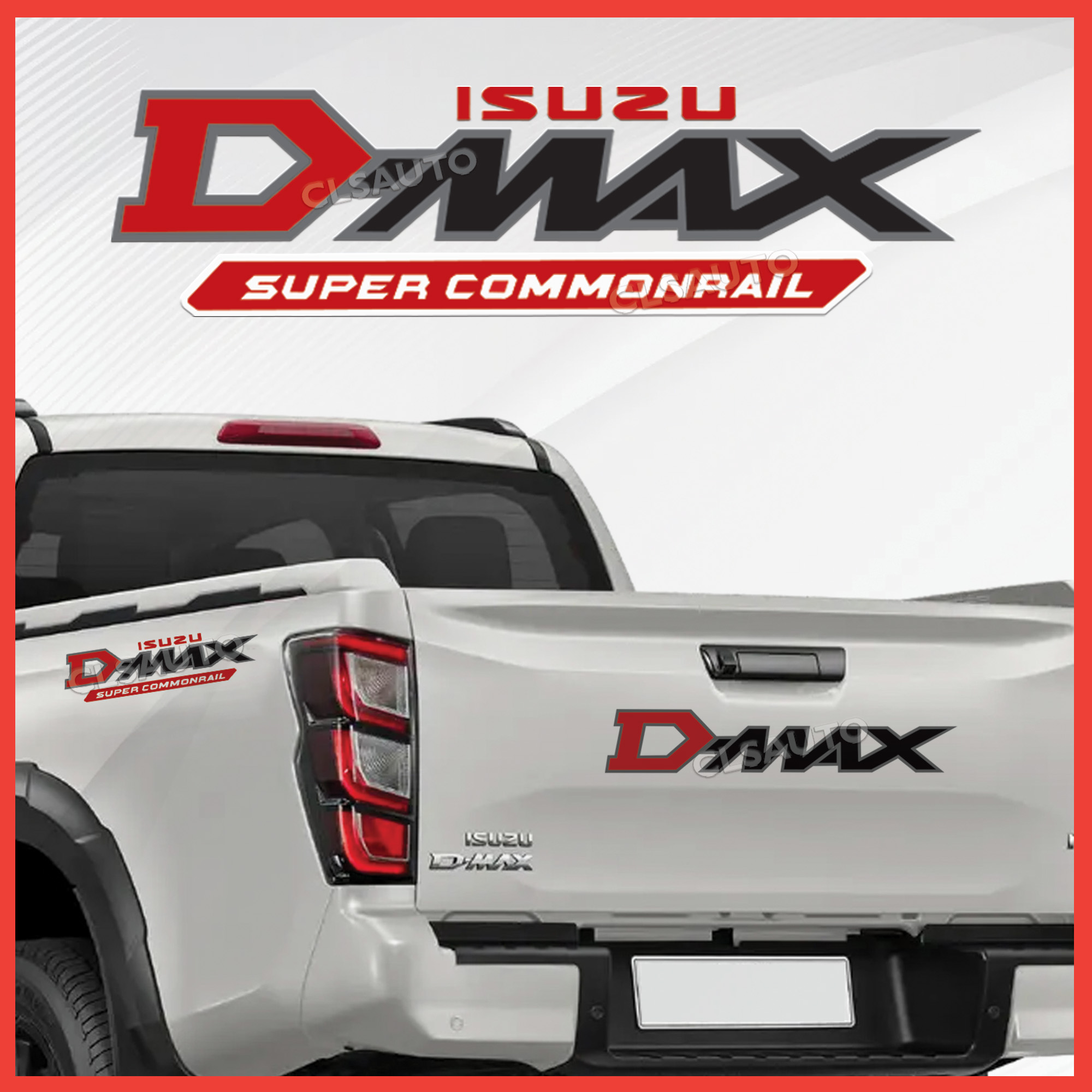 ISUZU DMAX Car Sticker Body Side Front Rear Decal 4x4 DMAX 07 ...