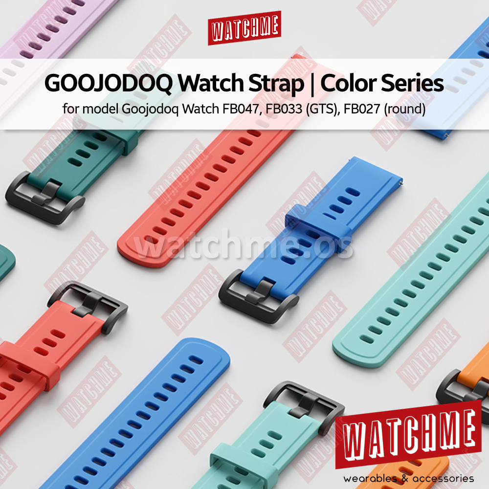 GOOJODOQ Watch Strap, Color Series 22mm 20mm, Black Metal Buckle (for ...