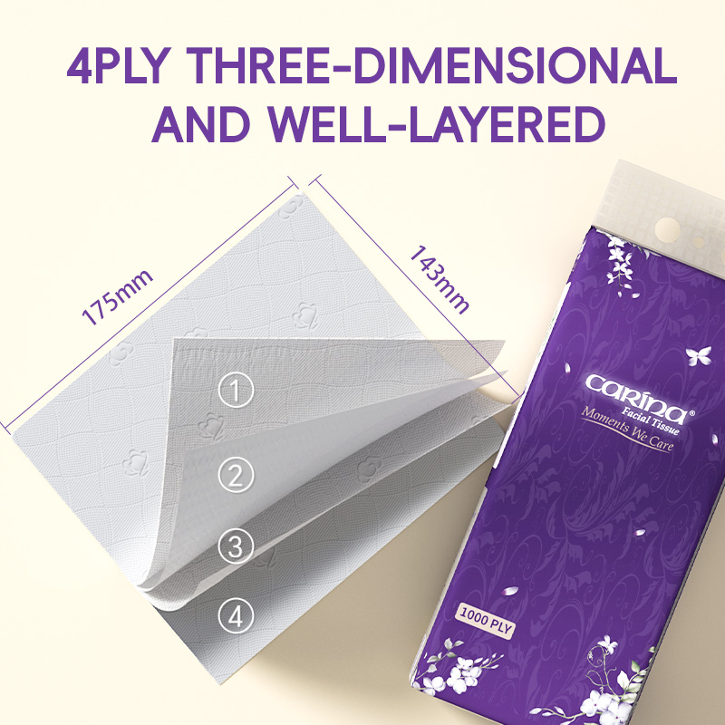 [15 Packs] Carina Wall Hanging Tissue 4-Ply 1000 sheets soft deluxe ...