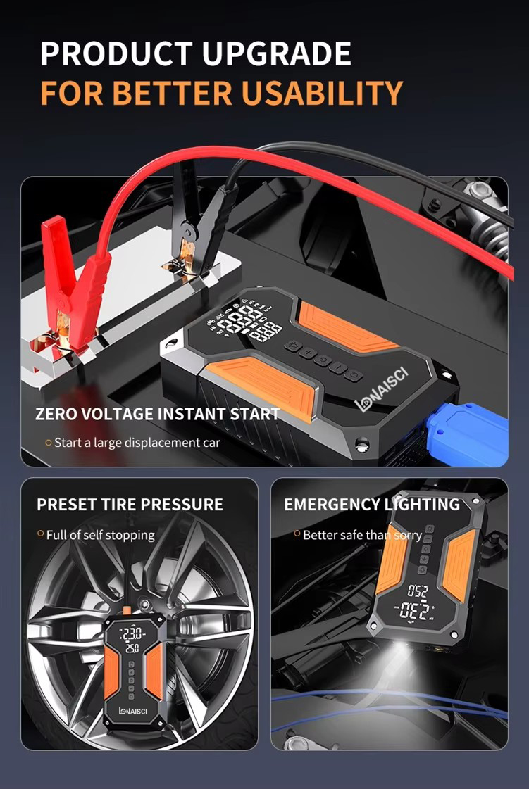 99800 Car Jumper power Bank jump Starter 12V/24V heavy duty powerbank ...