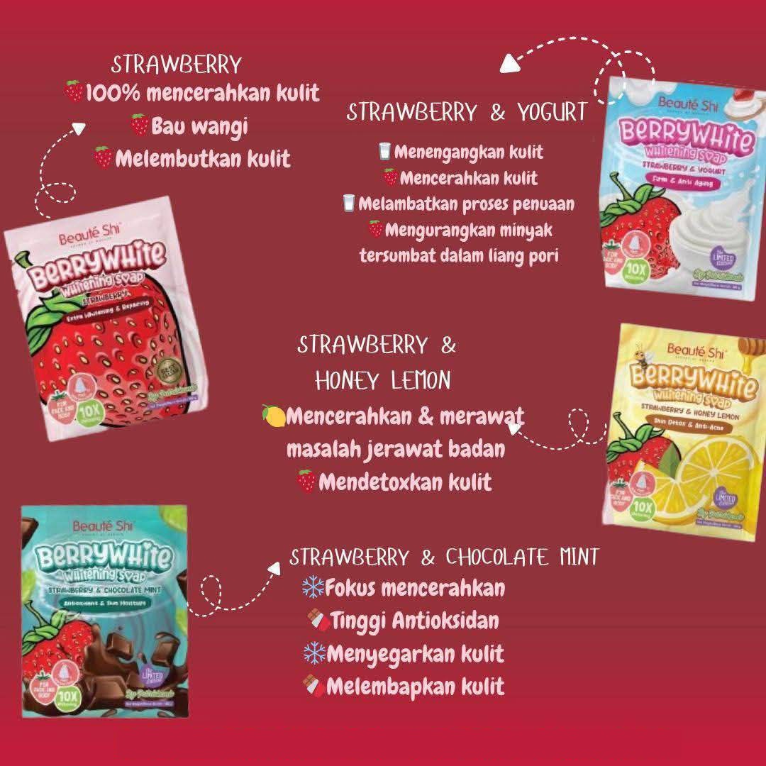Beaute Shi Berrywhite Whitening Soap 100g Strawberry | Honey Lemon ...