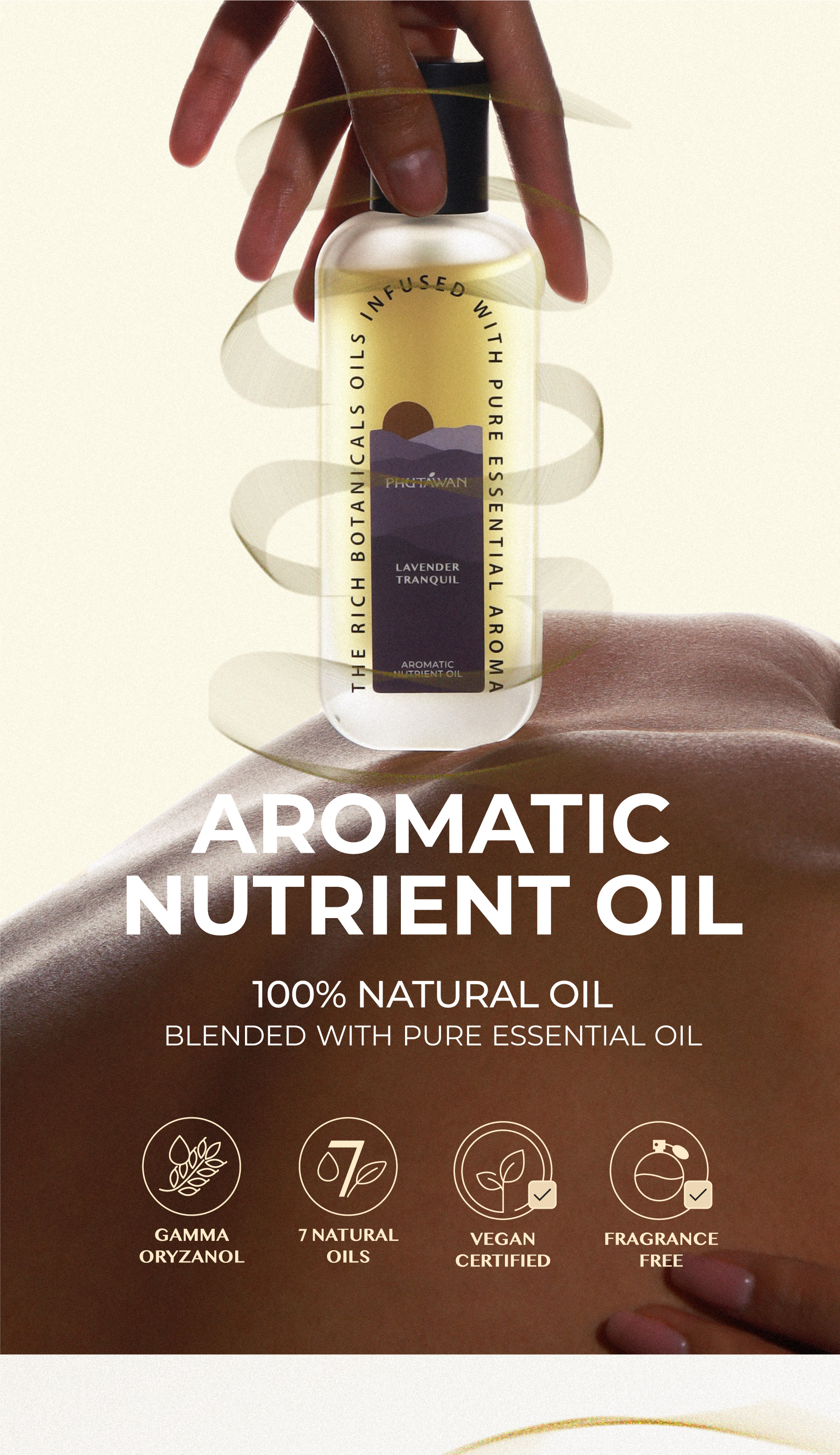 Phutawan Aromatic Nutrient Oil 100ml Body Massage | Shopee Malaysia