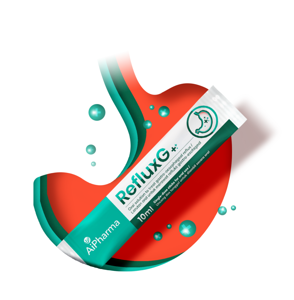 AIPHARMA RefluxG Multi Action Sachets (10ml x 20s) | Eases Heartburn ...