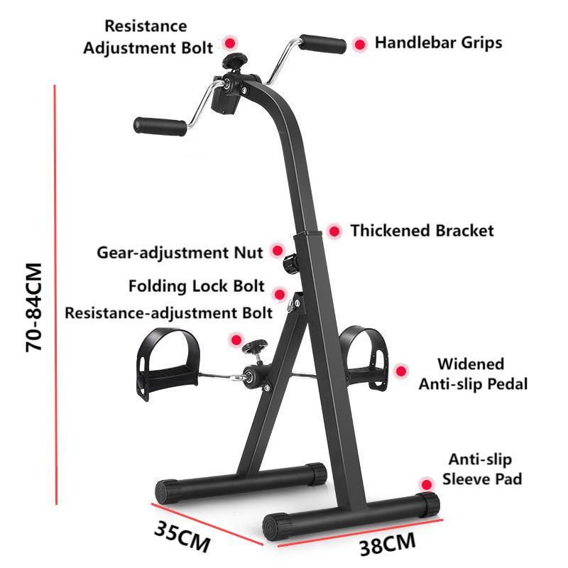 Rehabilitation Bicycle Portable Collapsible Elderly Indoor Hand / Foot ...