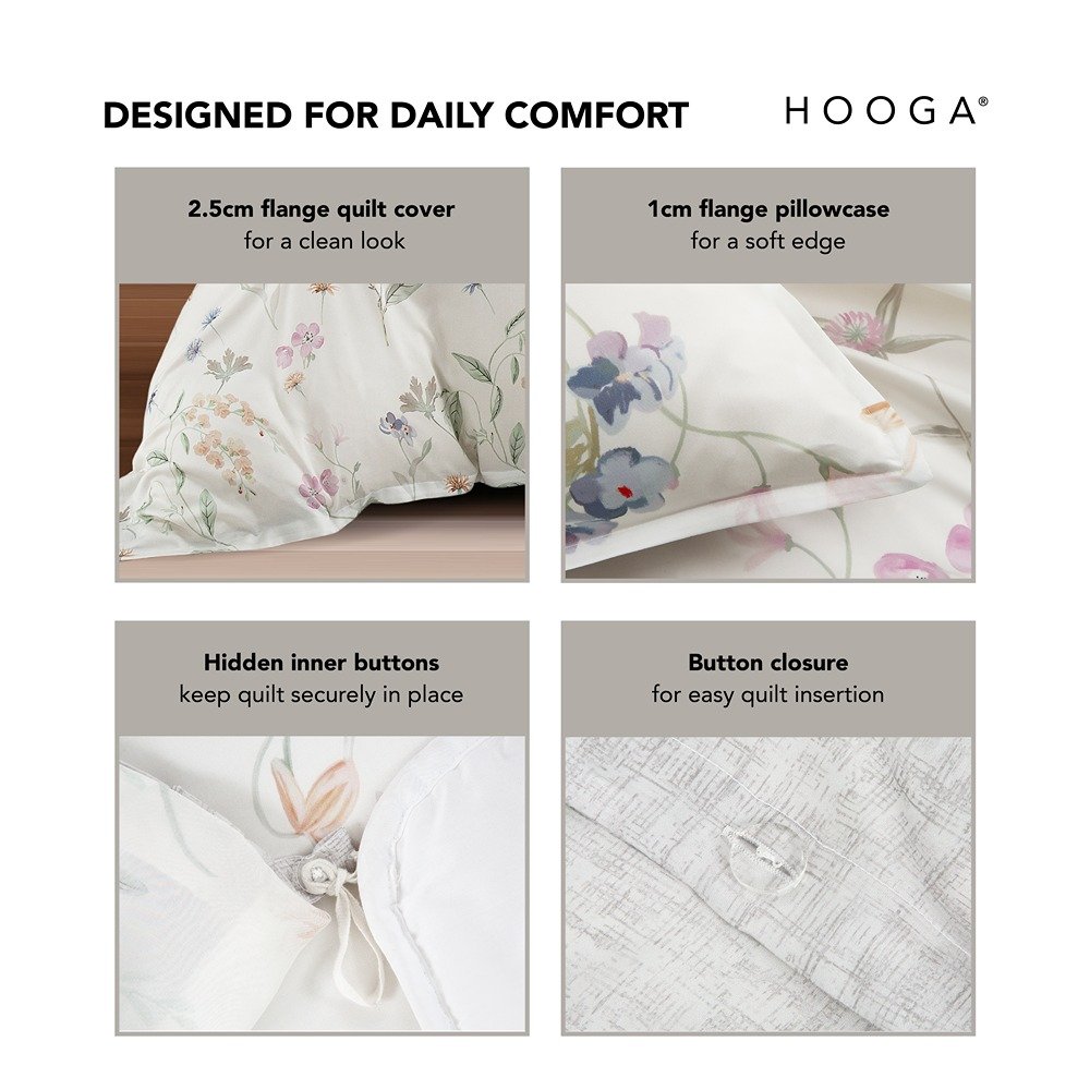 HOOGA Faythe 900TC TENCEL Bedsheet Fitted Sheet Set | Shopee Malaysia