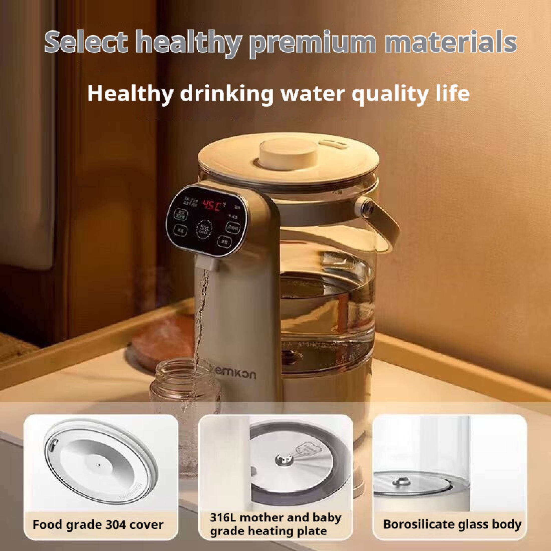 Electric kettle 3L Germany 800W constant temperature household portable ...