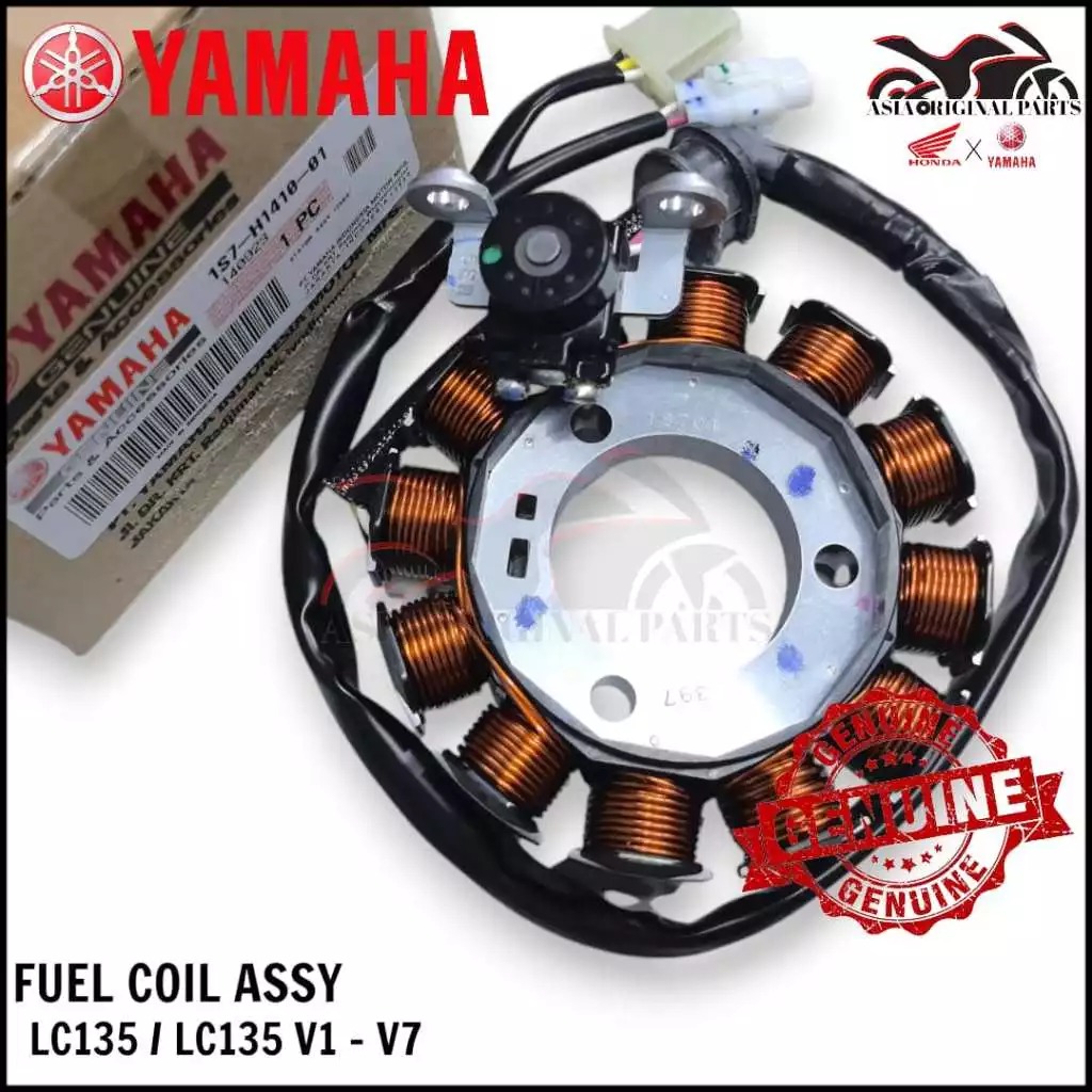 ORIGINAL HONG LEONG YAMAHA LC135 V1- V7 LC 4S MAGNET ASSY + FUEL COIL ...