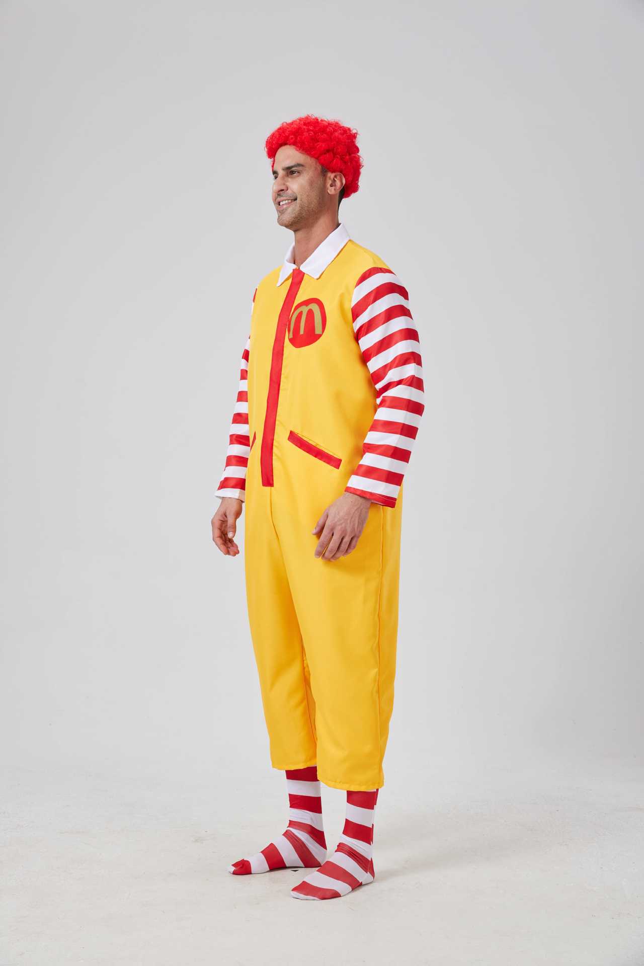 (Ready Stock) McDonald Joker Cosplay Full Set Costume Suit For Man ...