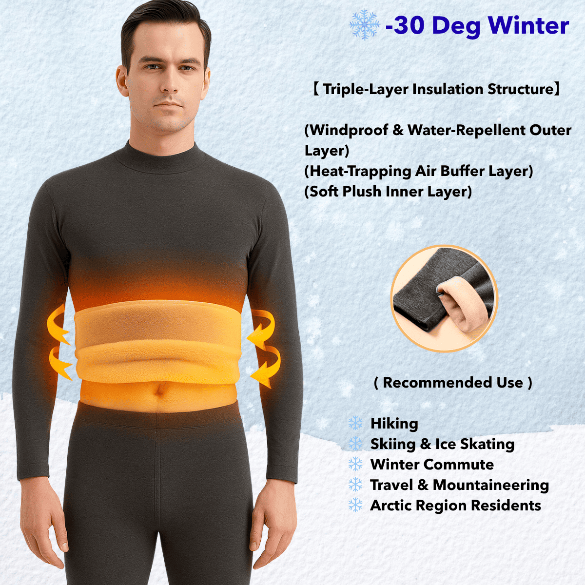 Hitchie Ultra Warm Heattech Full Set Man Winter Sweater Korean Style ...