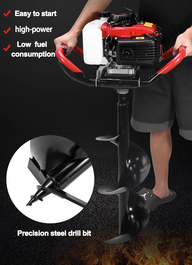 Driller Earth Auger Machine 62cc/Mesin Gerudi Korek Tanah 2-Stroke ...
