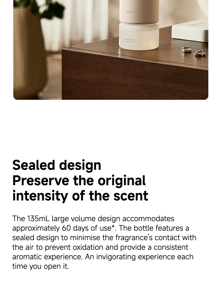 Xiaomi Smart Scent Diffuser Refill | Two Custom Fragrances | Natural Plant-Based Formula ...
