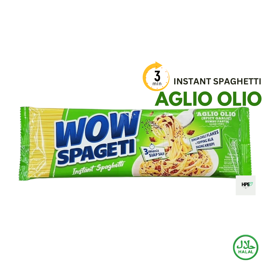 WOW SPAGETI Instant Spaghetti (HALAL / 75g-88g X 6 packs) Carbonara ...