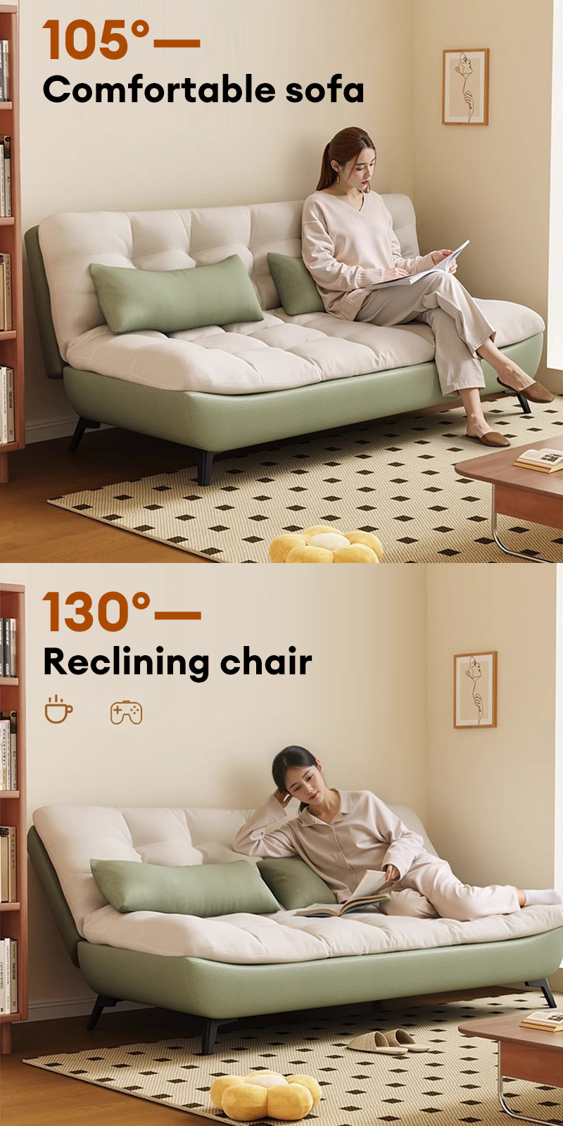 𝙍𝙚𝙖𝙙𝙮 𝙎𝙩𝙤𝙘𝙠 Folding SOFA BED Sofa Katil 2 SEATER/3 SEATER/4 SEATER ...
