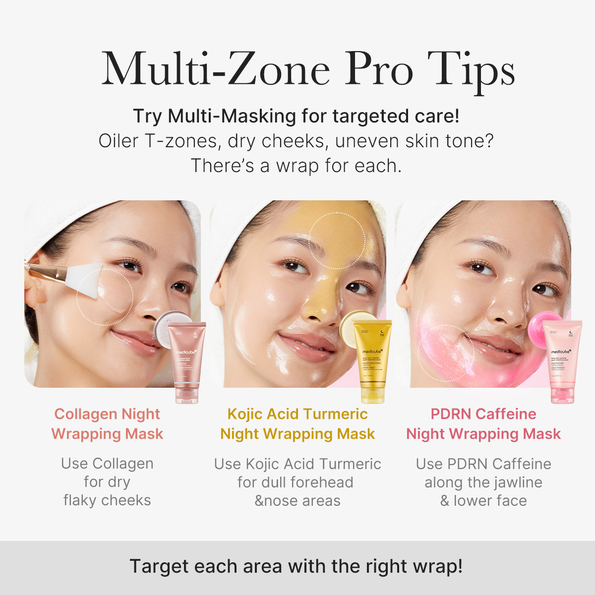 [medicube official] K-Glow Dream Wrapping Trio (Collagen+Kojic Acid ...